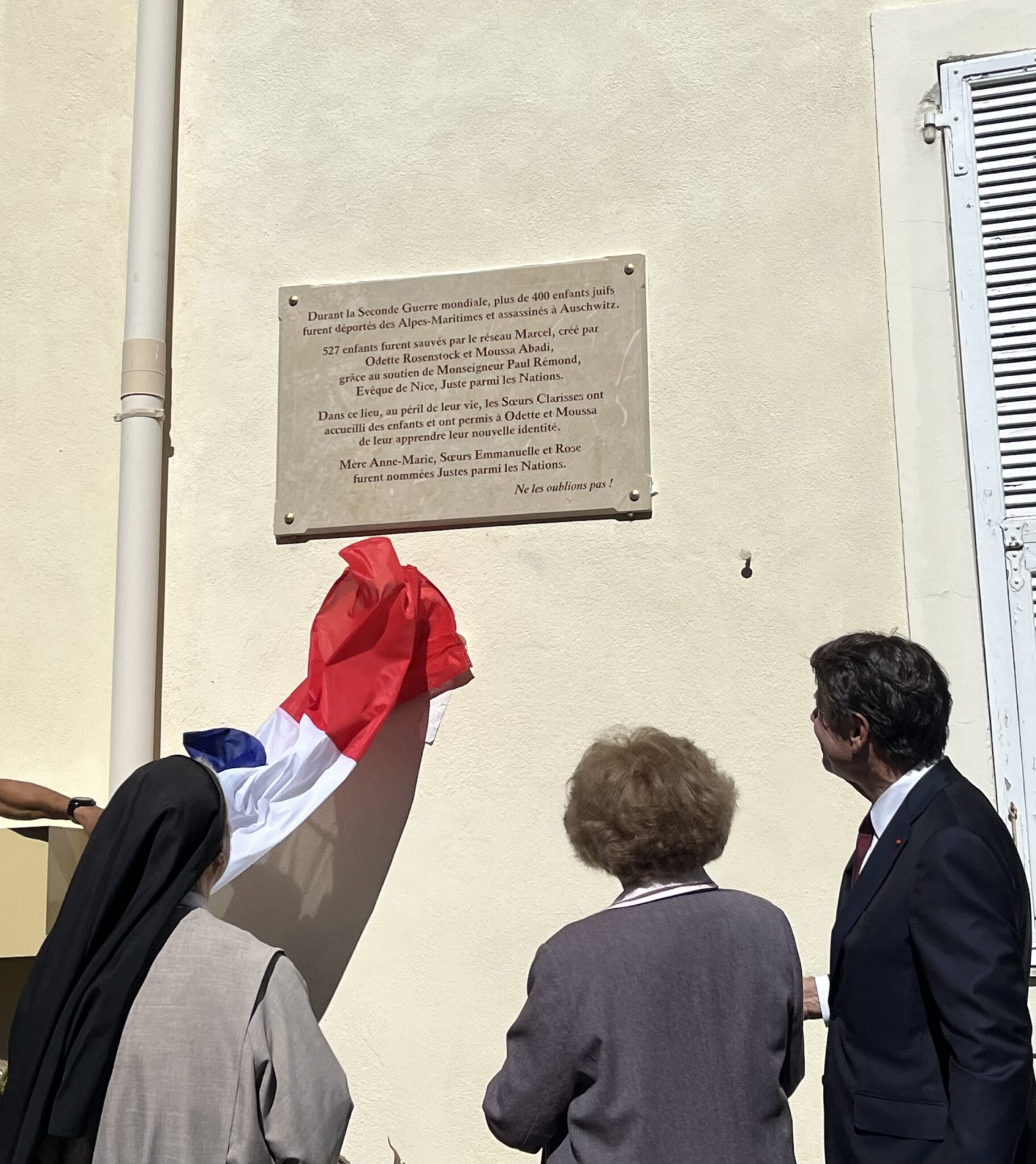 Sainte-Claire Monastery: Unveiling of the Plaque in Memory of the ...