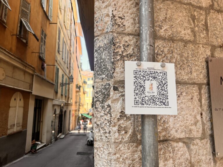 In Nice, QR codes installed to revive the history of Old Nice - Nice ...